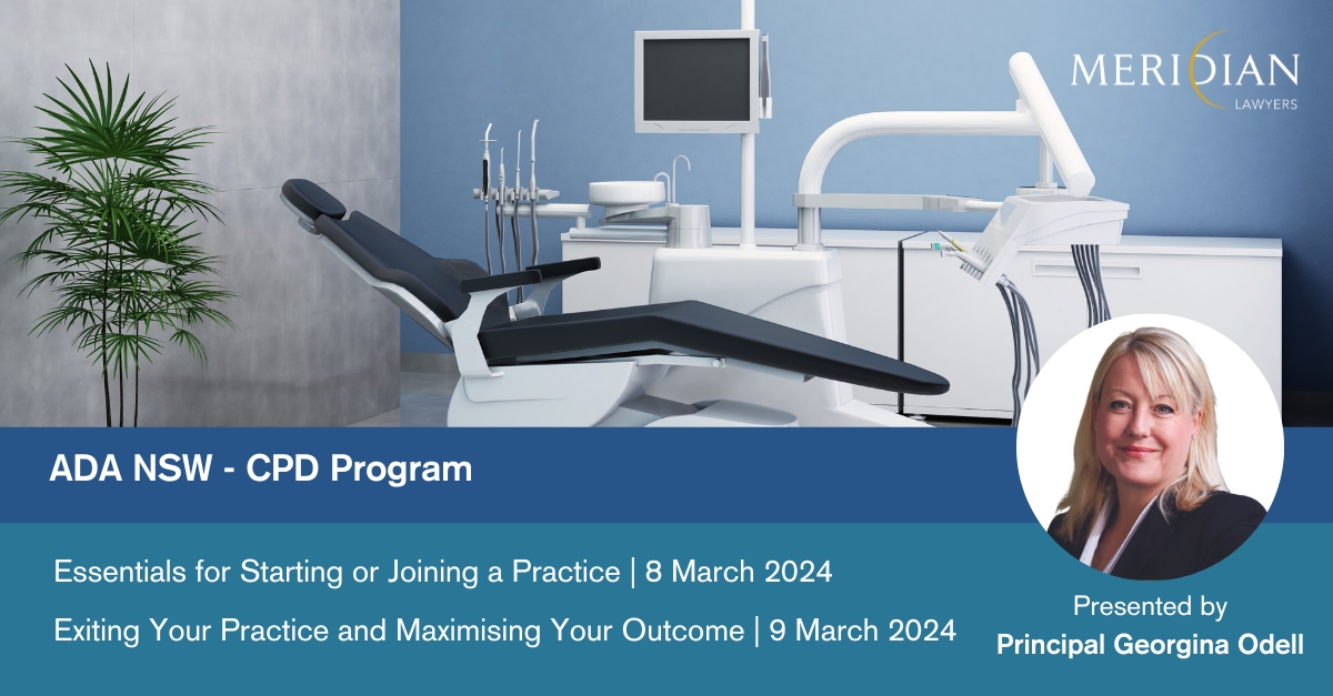 ADA NSW - CPD Program | Essentials for Starting or Joining a Practice ...